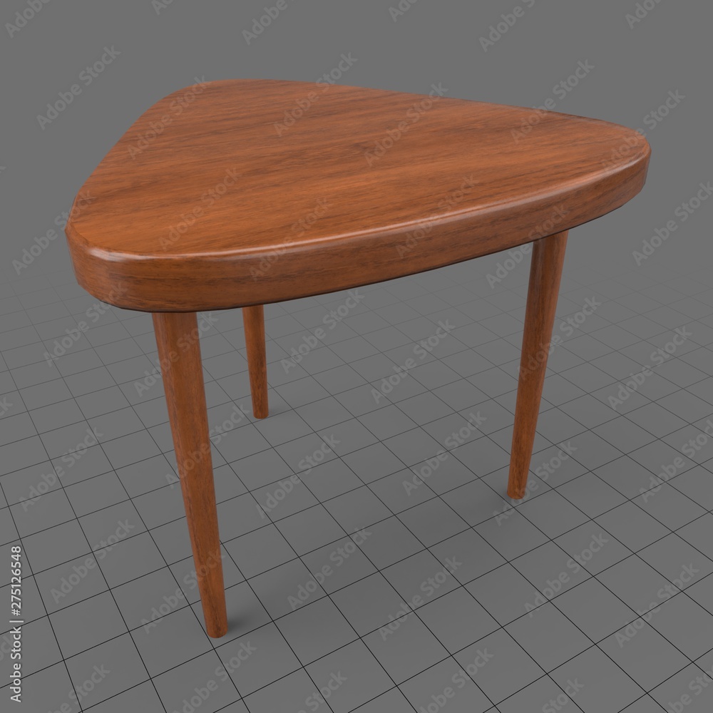 Danish triangle table Stock 3D asset | Adobe Stock