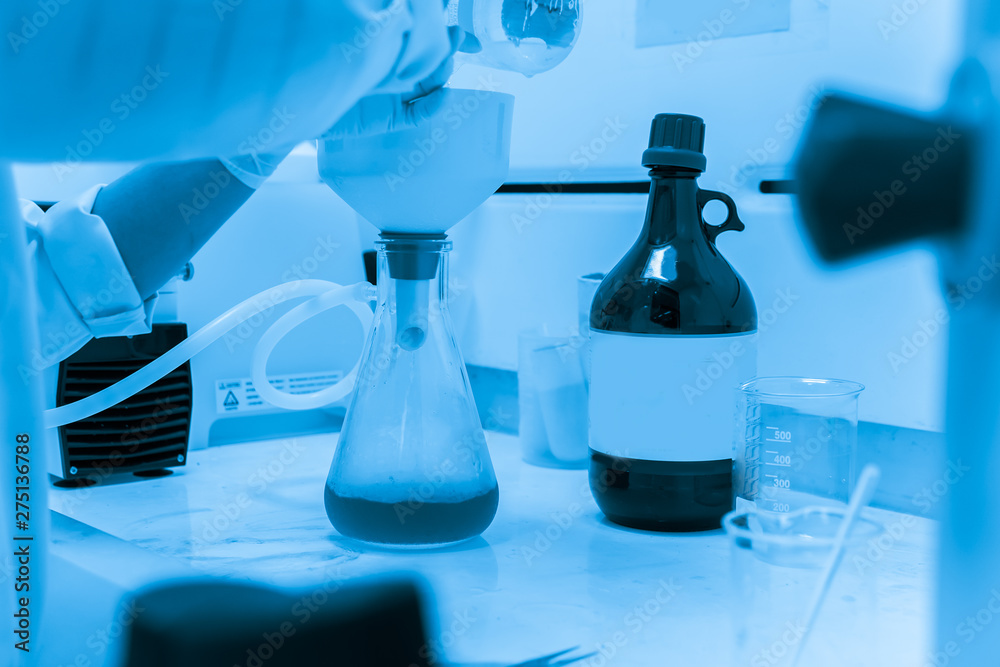 Asian scientist working in the lab,Experiment for customer,Using the ...