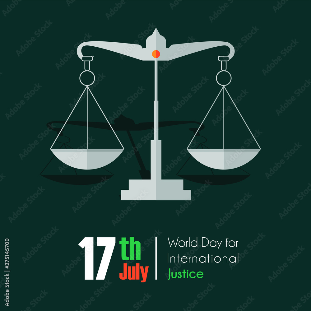 World Day for International Justice Vector Design Stock Vector | Adobe ...