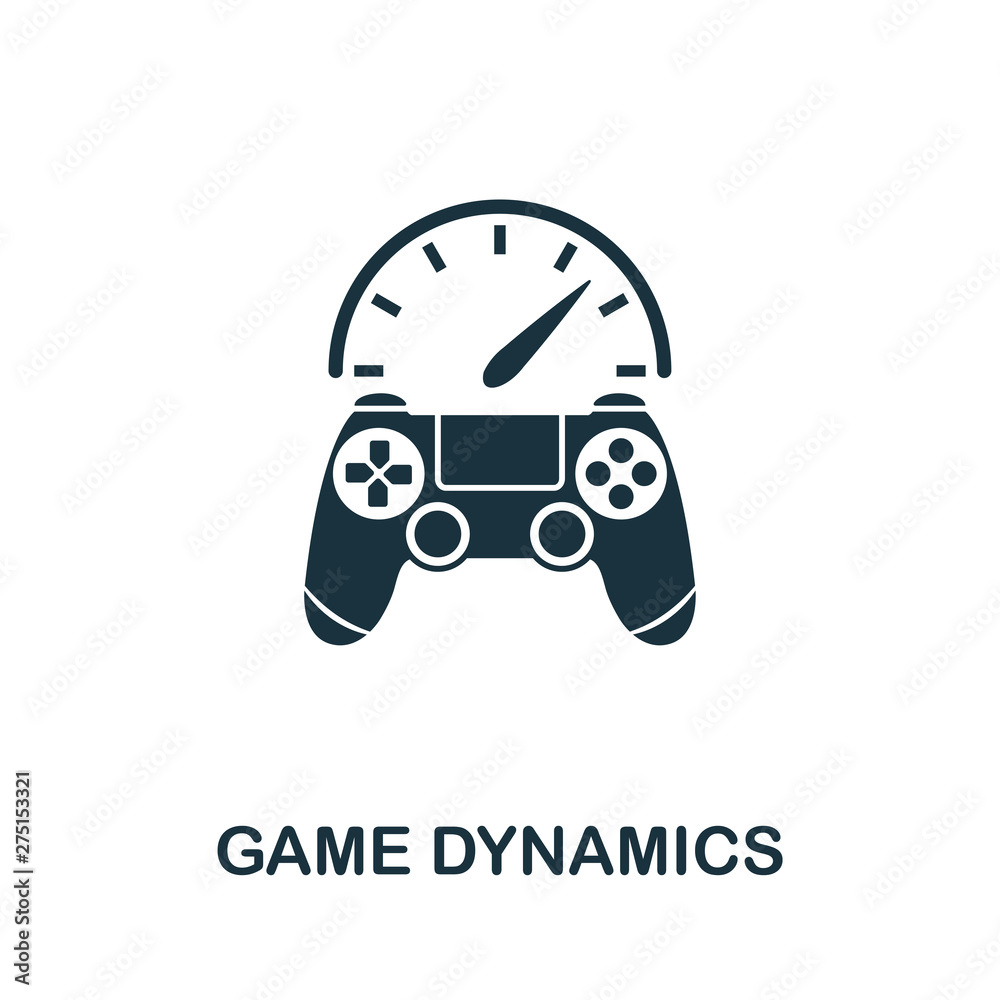Game Dynamics vector icon symbol. Creative sign from gamification icons ...