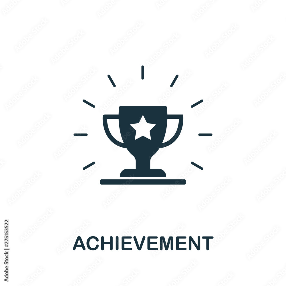Achievement vector icon symbol. Creative sign from gamification icons ...