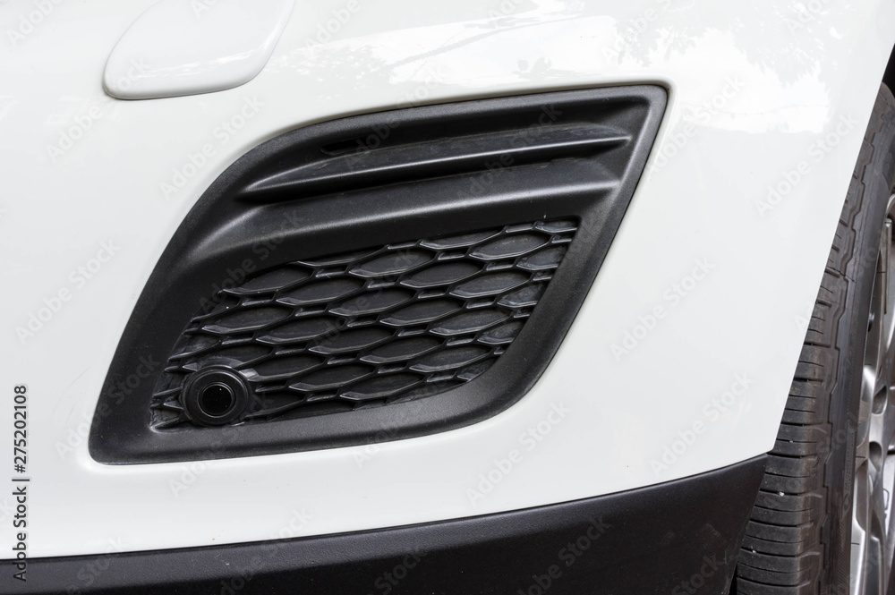 car parking sensor on a front bumper . Stock Photo | Adobe Stock