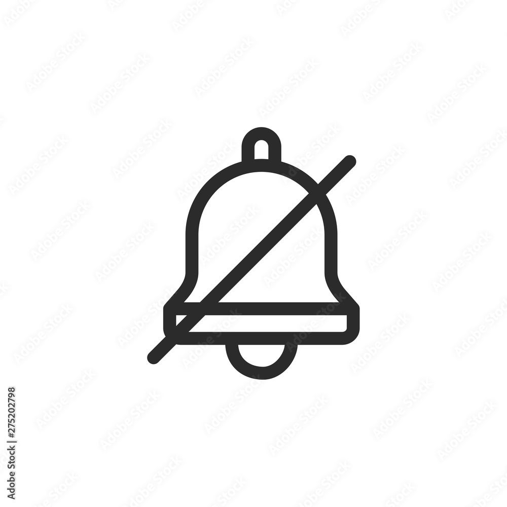 Message notification bell icon template black color editable ...