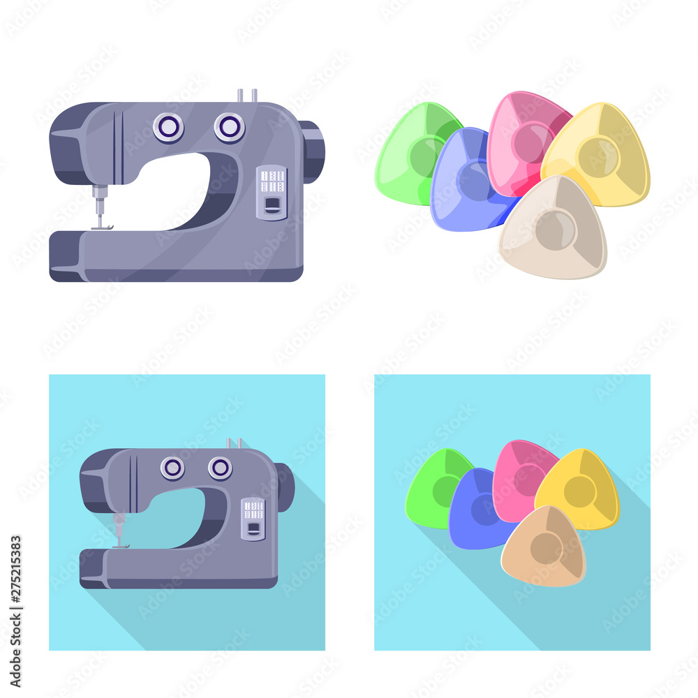 Vector illustration of craft and handcraft icon. Set of craft and ...