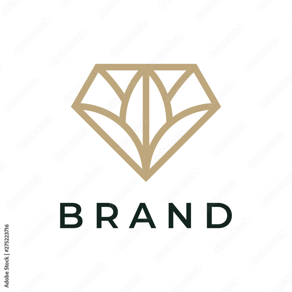 Diamond logo design concept. Universal diamond logo. Stock Vector ...