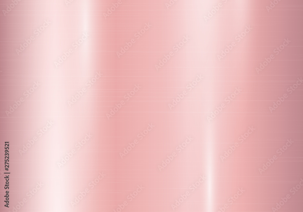 Metal background with pink gold texture. Vector illustration Stock ...