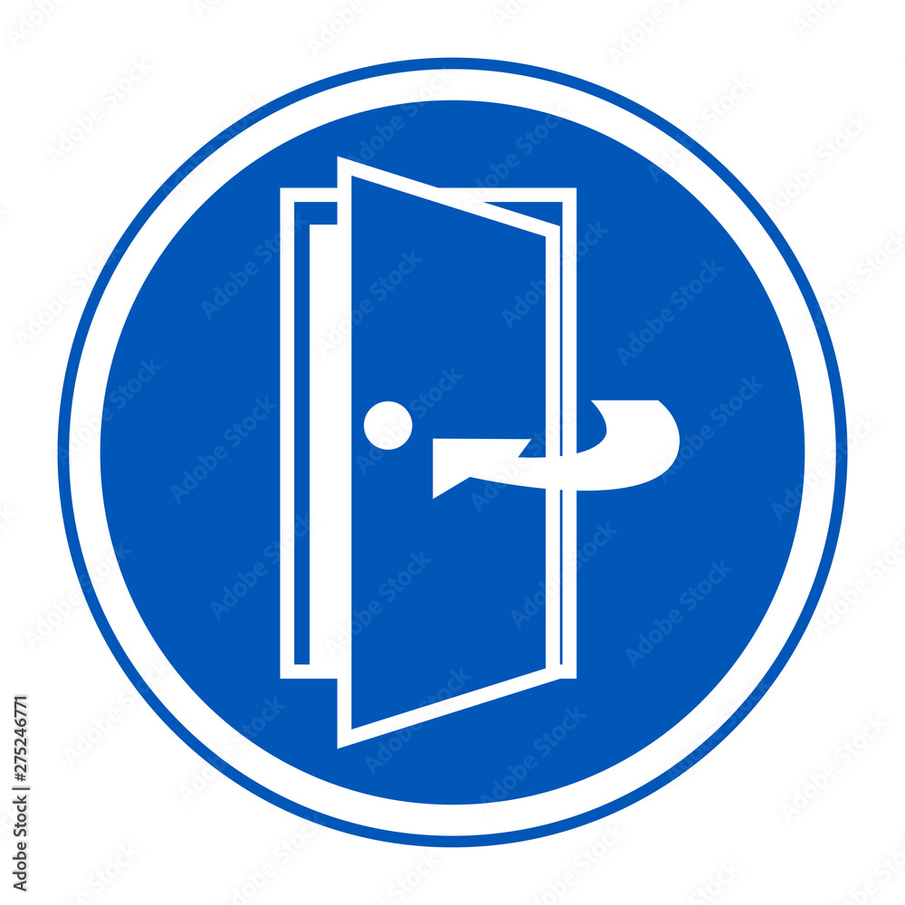 Keep Door Closed Symbol Sign Isolate On White Background,Vector ...