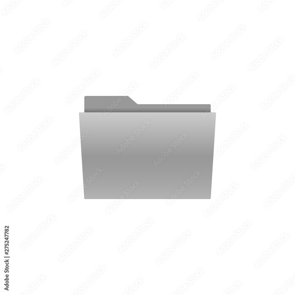 File, folder icon. Vector illustration, flat design. Stock Vector ...
