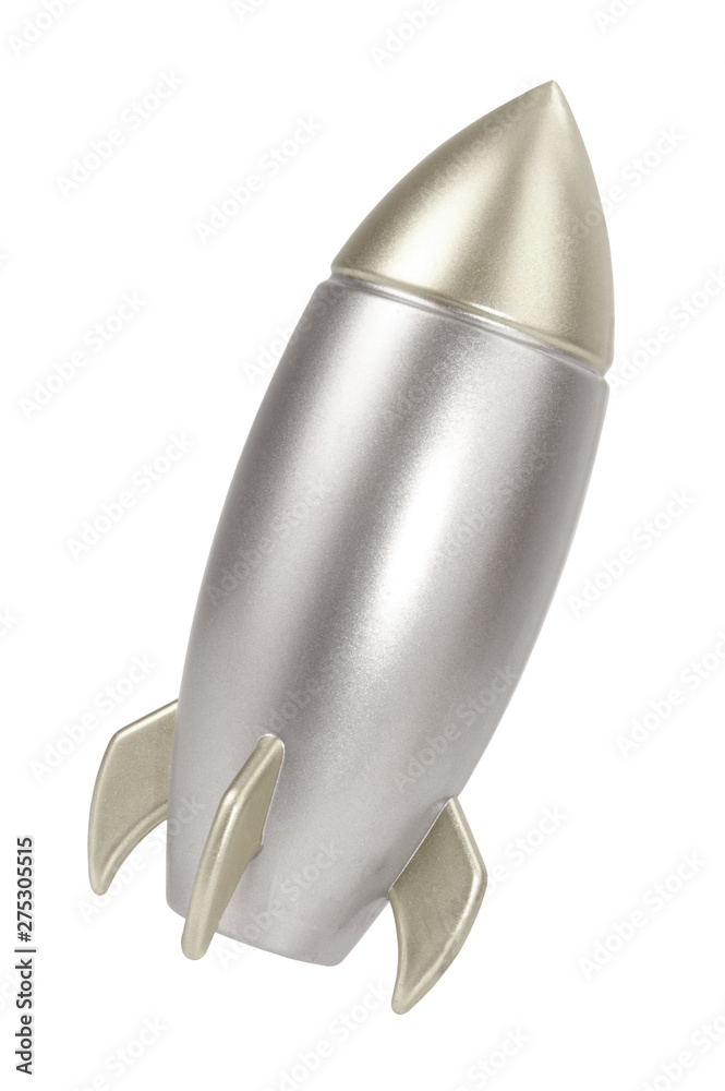Rocket isolated on white background missile launch Stock Photo | Adobe ...
