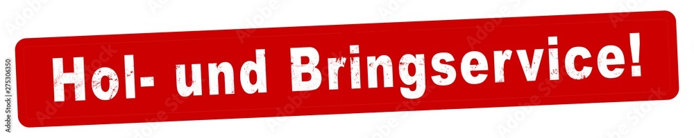 Illustrazione Stock nlsb616 NewLongStampBanner nlsb - german text - Hol- und Bringservice ...