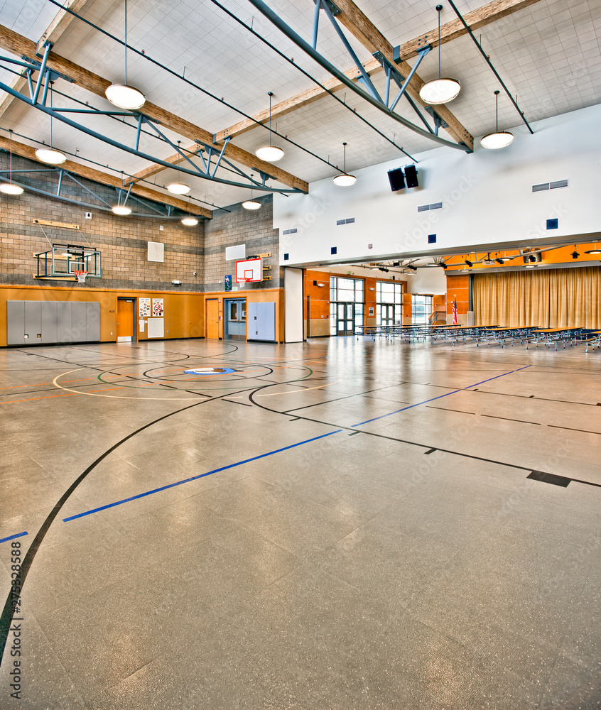 School Gymnasium Stock Photo | Adobe Stock