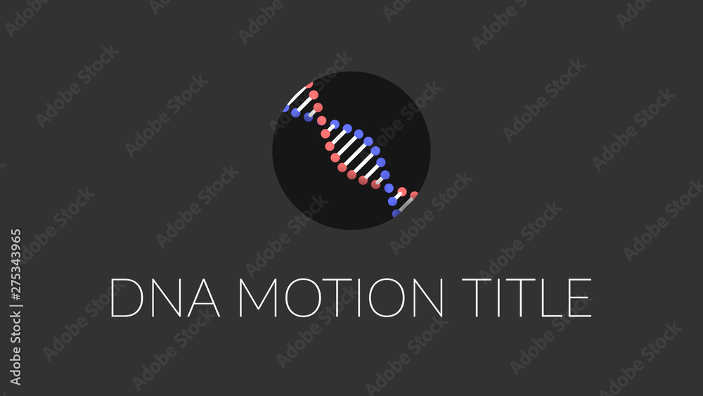 DNA Motion Title Stock Template | Adobe Stock