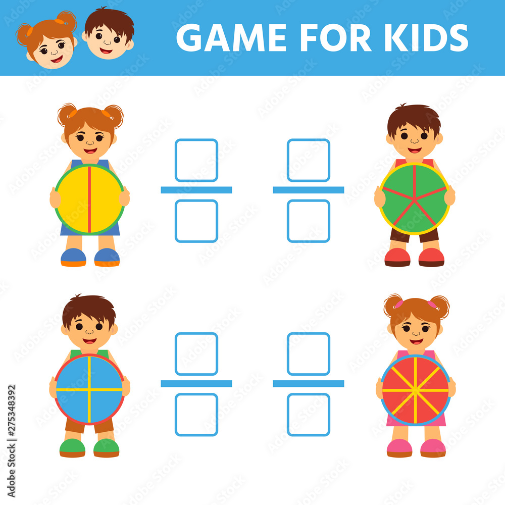 Mathematics educational game for children, development of logic, iq ...