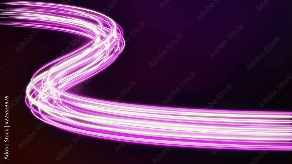 Vidéo Stock Abstract futuristic dynamic pink neon stream. Digital data ...