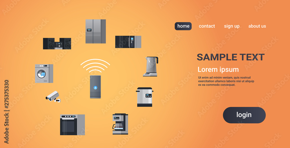 smart home assistant intelligence speaker controlling home appliances ...