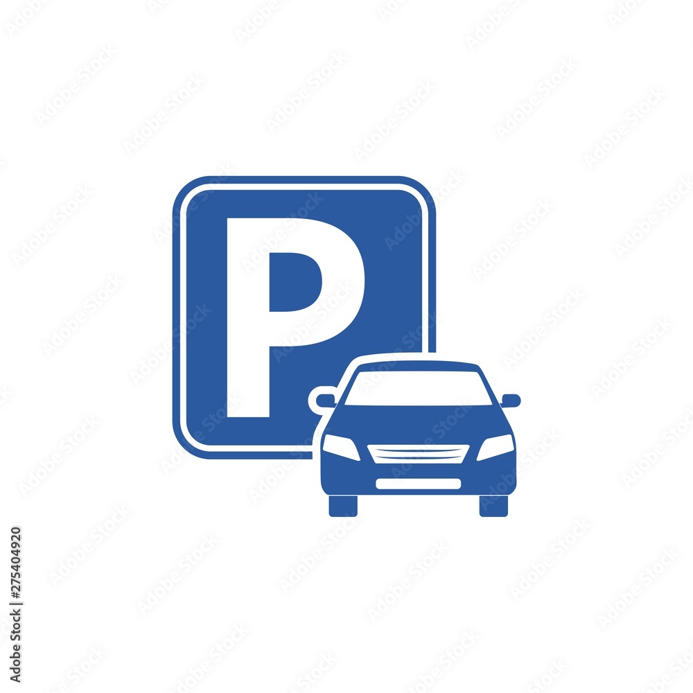 Logo parking, Parking Icon, Parking Road Sign Stock Illustration ...