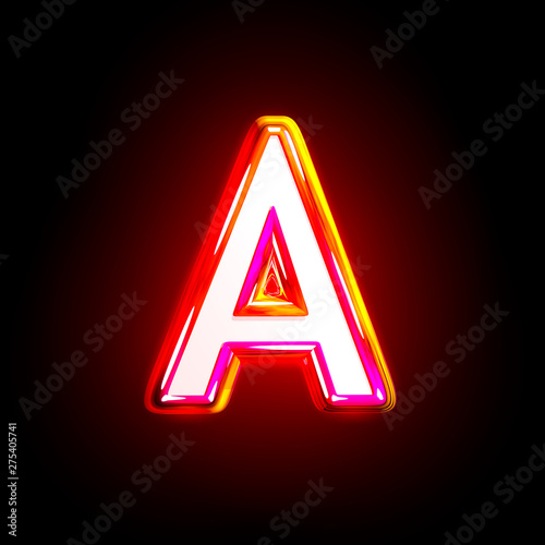 Fancy Red Letter A