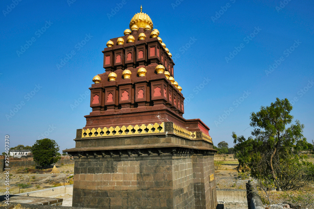 Shiva and Ganesh temple complex on the other side of river opposite ...