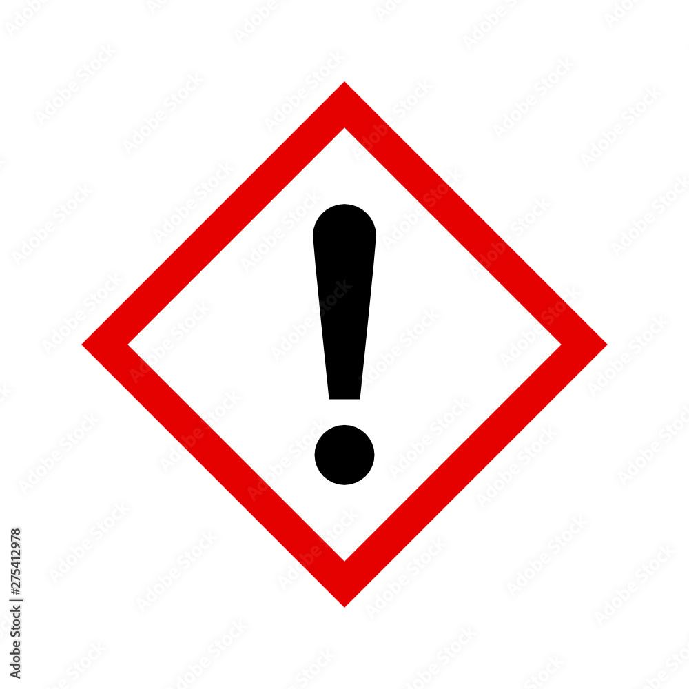Vector high quality illustration of the danger symbol black exclamation ...