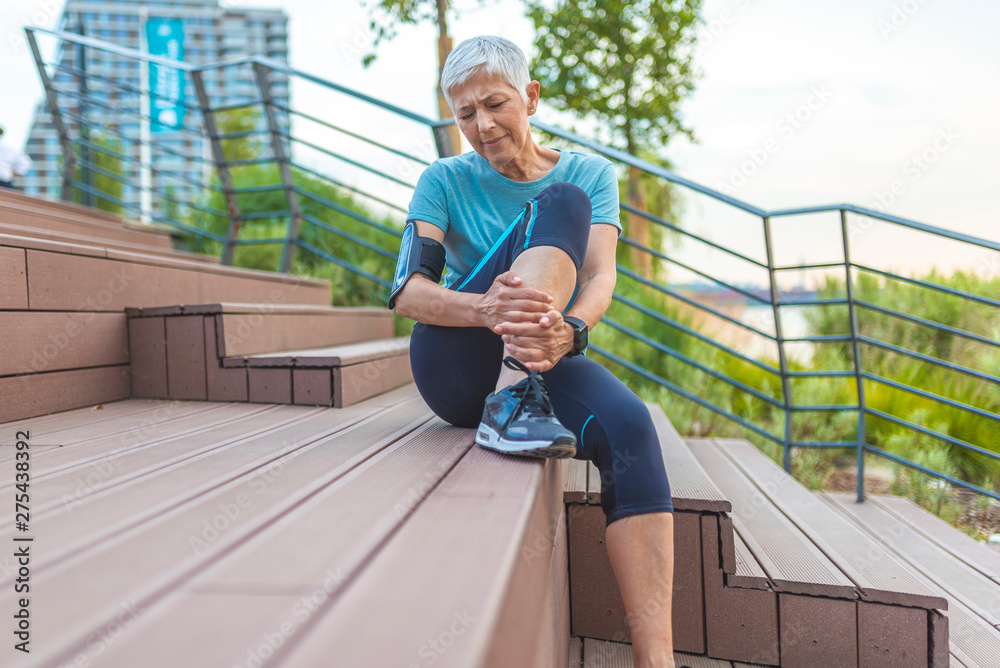 Running injury leg accident- sport woman runner hurting holding painful ...