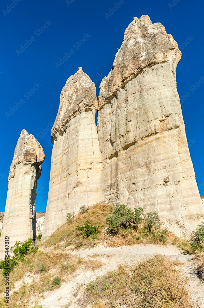 Turkey, Goreme National Park and the rock sites of Cappadocia, tuff ...