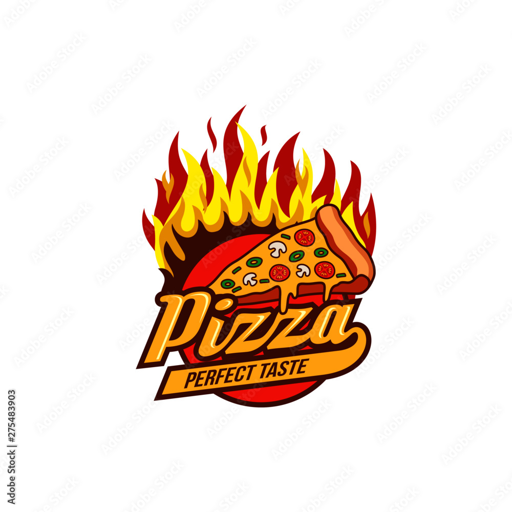 Pizza Logo Designs Vector Stock Vector | Adobe Stock