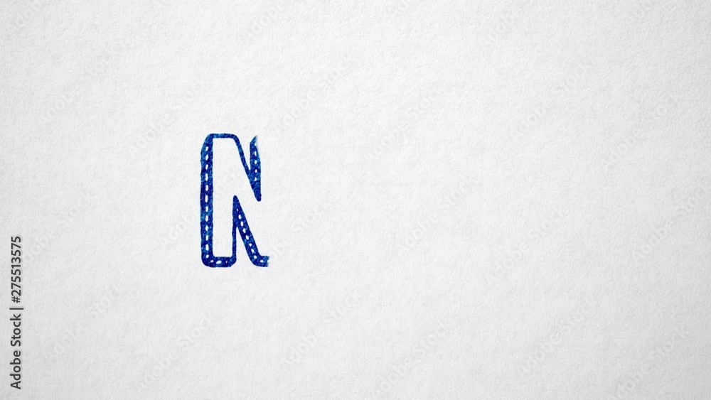 Scribbled Countdown On Old White Paper. High Quality Animation ...