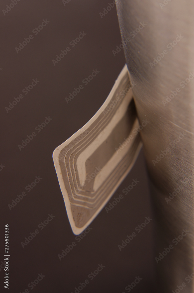 RFID smart label with integrated antenna Stock Photo | Adobe Stock