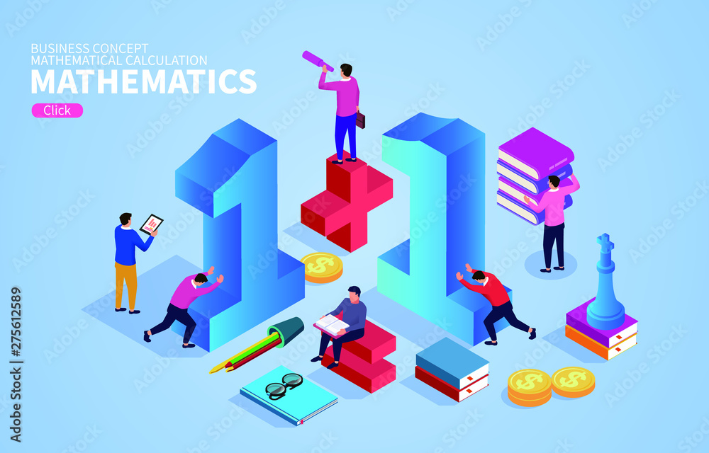Mathematical calculation and learning, commercial digital financial ...
