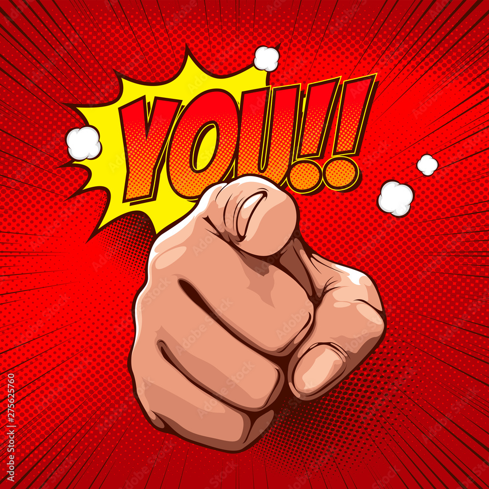 Hand with Pointing Finger Images, comic book cover template, flyer ...