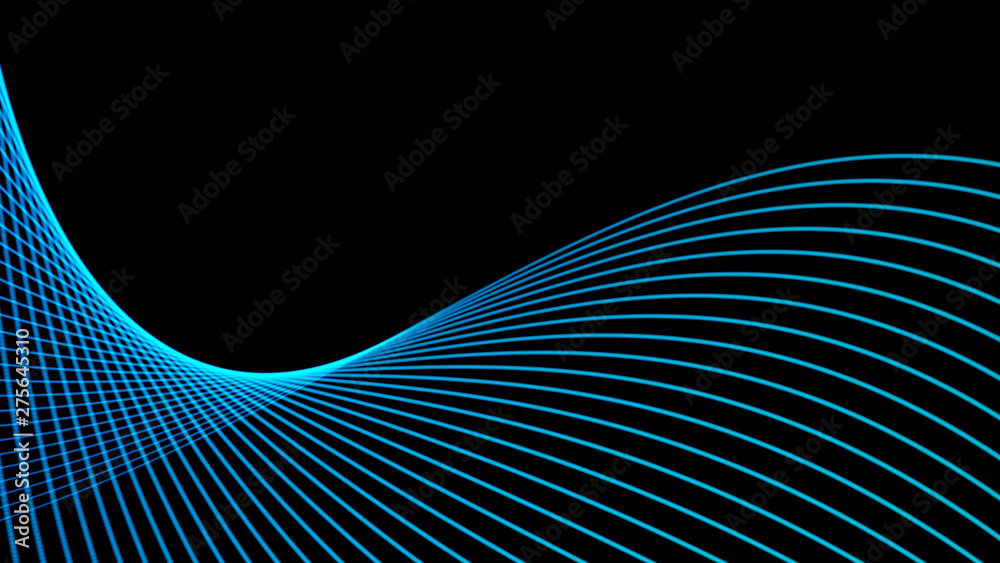 Beautiful blue abstract background.Big data. Futuristic technology blue ...
