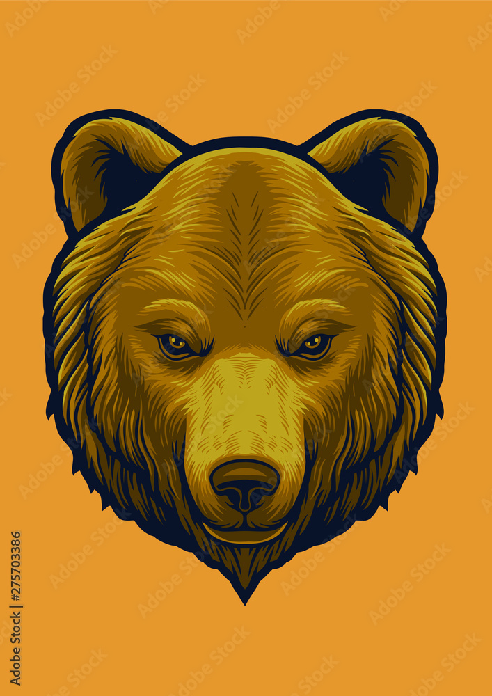Grizzly Bear Head