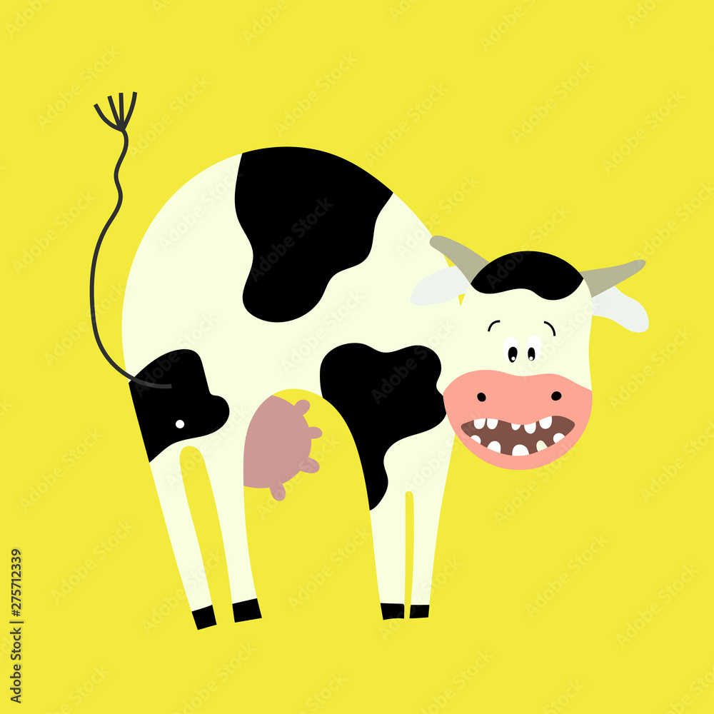 Terrified Cow