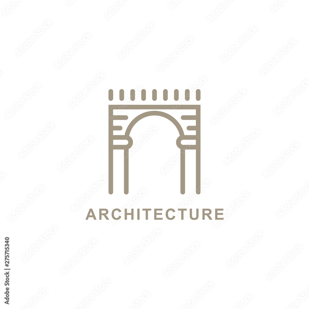 Gate logo symbol design inspiration.Classic architecture logo ...