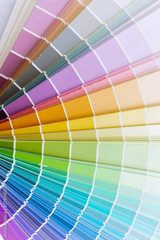 guide color chart wheel on white background Stock Photo | Adobe Stock