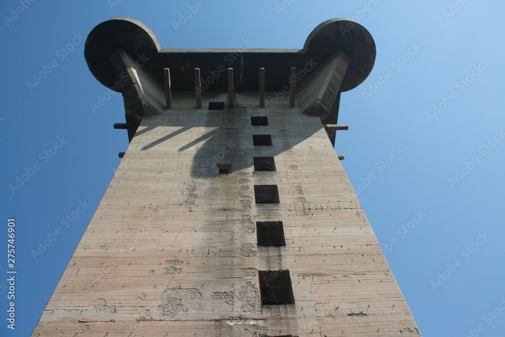 Flakturm or Anti aircraft tower located in the Augarten in Vienna ...