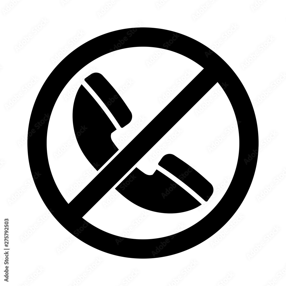 No Phone Sign No Talking And Calling Icon Forbidden Call Vector Icon no-phone-sign-no-talking-and-calling-icon-forbidden-call-vector-icon