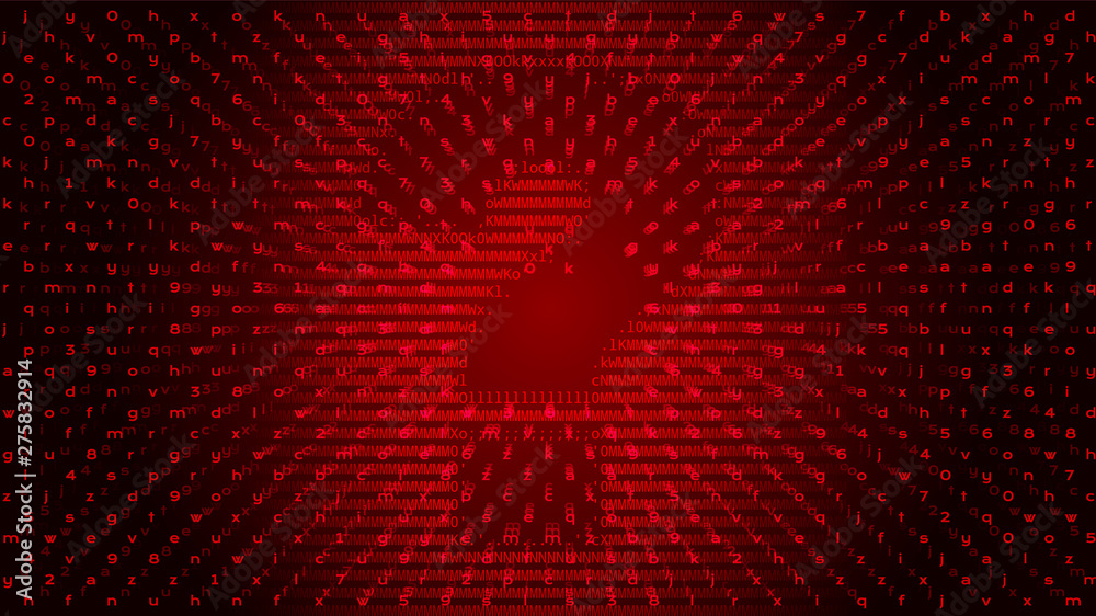 Digital Binary Code on Dark BG with Question Mark Stock Vector | Adobe ...