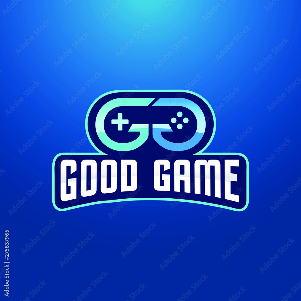 Double Letter G Gaming Logo Design Stock Vector | Adobe Stock