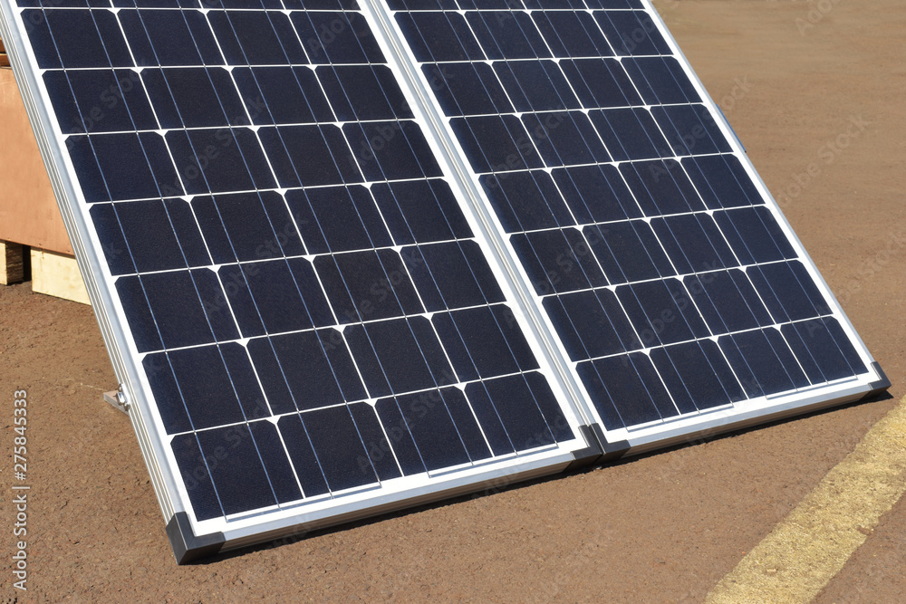 Solar panel. Alternative energy source, concept of sustainable ...