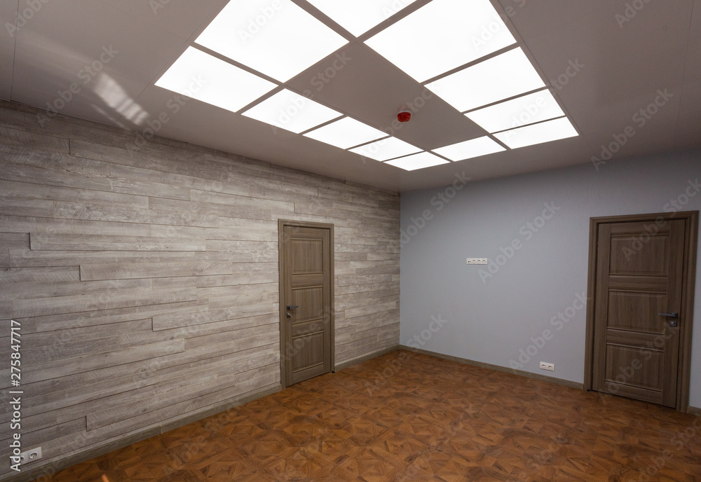 Interior of typical office - empty room - without furniture after ...