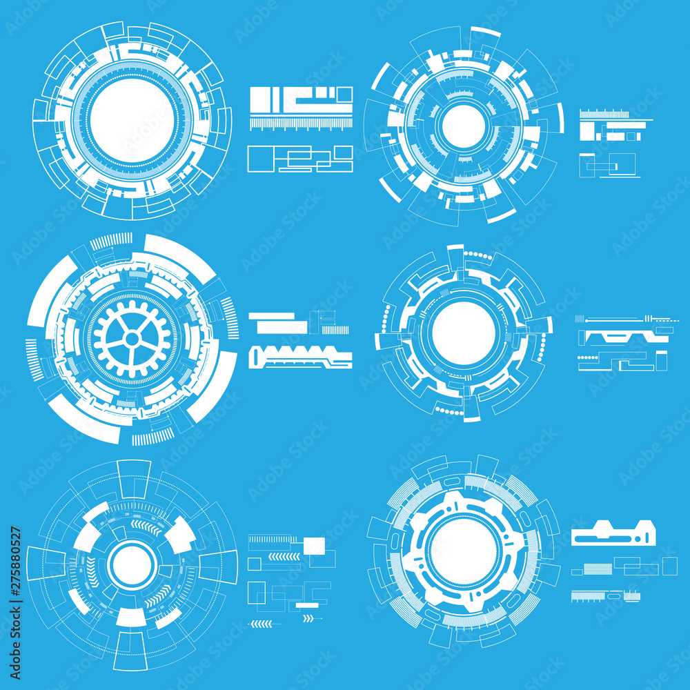 Vector abstract technology cycle background. Template brochure and ...