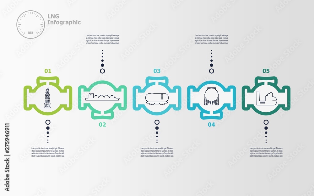 Industry data visualization. Abstract elements of graph, diagram with ...