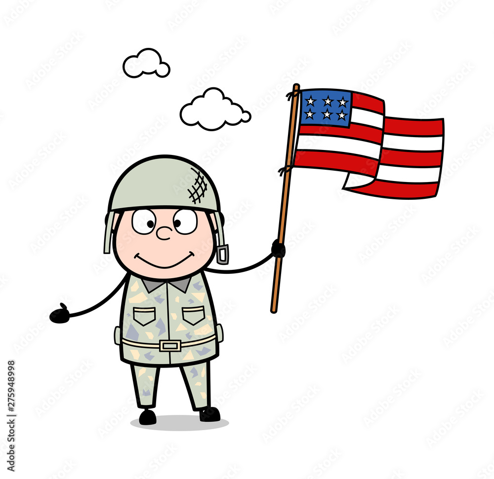 Cute Flag Cartoon