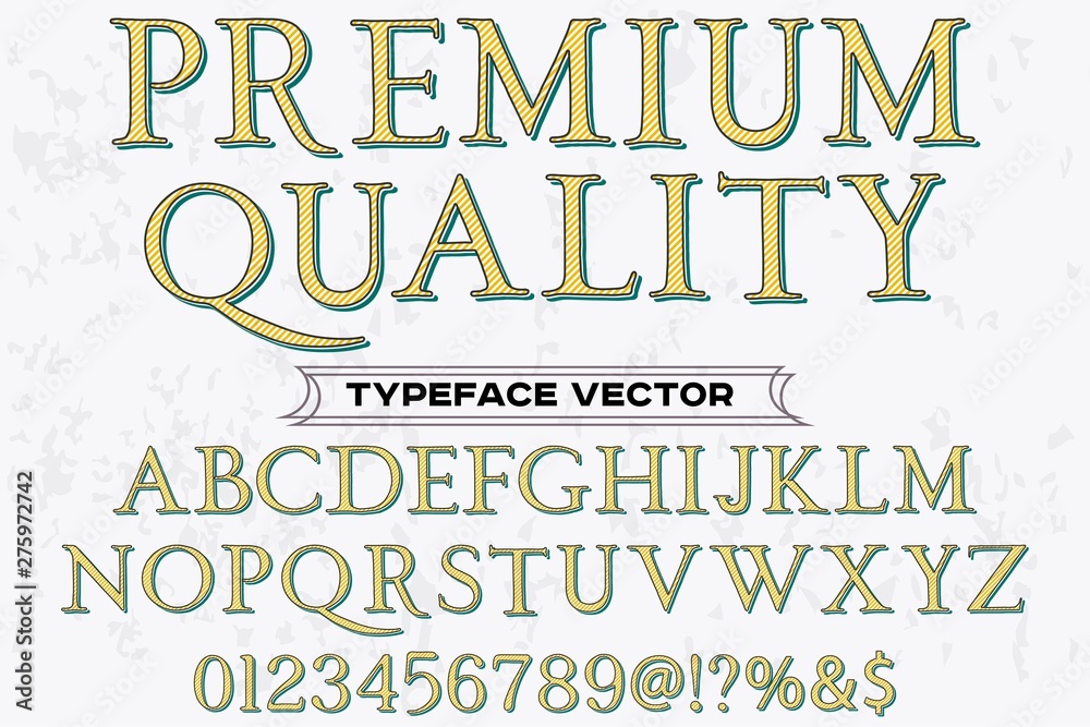 Font alphabet Script Typeface handcrafted handwritten vector label ...