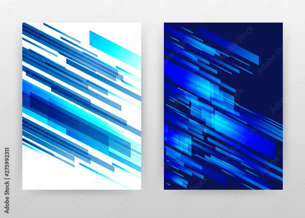 Geometric blue abstract business design for annual report, brochure ...