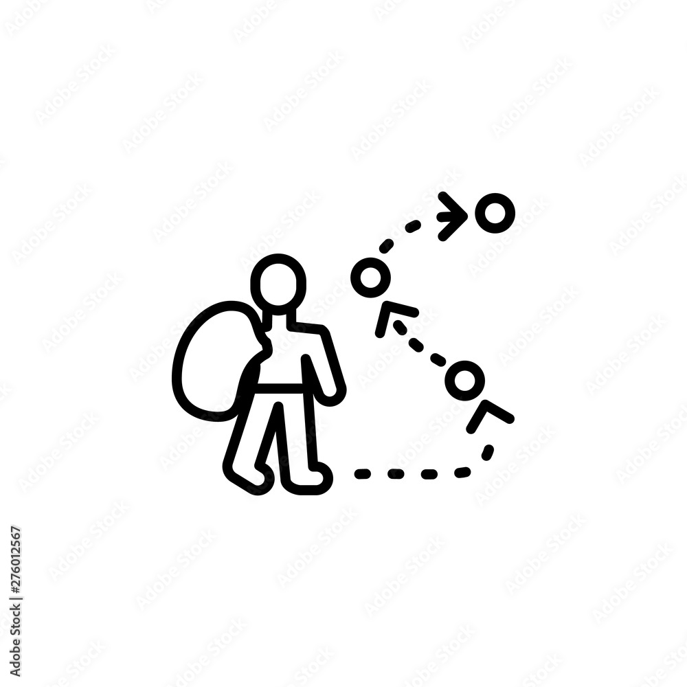 nomad migration outline icon. element of migration illustration icon ... nomad migration outline icon. element of migration illustration icon ...