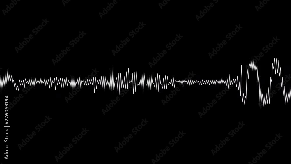 A simple black and white audio visualization effect Stock ビデオ | Adobe Stock