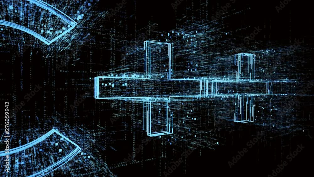4k C++ Programming language word tag cloud;binary computer code.The Matrix style binary computer ...