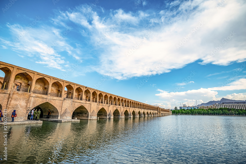 22/05/2019 Isfahan, Iran, Siosepol the bridge in Isfahan of double-deck ...